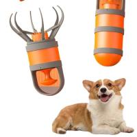 China Plastic Pet Accessories Eco Friendly Portable Dog Poop Scooper Orange for sale