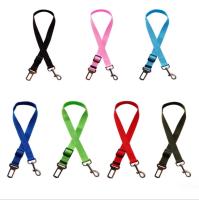 China Colorful Adjustable Car Dog Leash Customized Pet Seat Belt Leash for sale