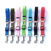 China Colorful Adjustable Car Dog Leash Customized Pet Seat Belt Leash for sale