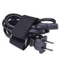 China Black Hook And Loop Cable Straps Nylon Self Gripping Straps Reusable For USB Cables for sale