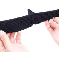 China Nylon Hook And Loop Strap Black Velcro Straps Customized Color Size for sale