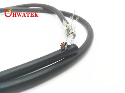 China Multipair Braiding Flexible Shielded Cable PU Jacket TPEE Insulation 26 AWG 300V for sale