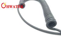 China Retractable Spiral Power Cable with PUR Sheath - 300V Rating, -40°C to 80°C Temperature Range for sale