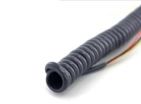 China Flexible Coiled Electrical Extension Cord 300V 80°C UL/cUL Certified Spiral Wire for Trailer Truck for sale