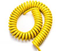 China Shielded Spiral Power Cable with PUR Sheath - UL/cUL Certified 600V/1000V 80°C Coiled Electrical Cable for sale