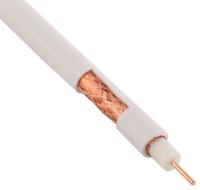 China FEP Insulated RG178/U Coaxial Power Cable with Silver-Plated Copper Conductor - 30V Rated Voltage, 80°C Temperature Rating for sale