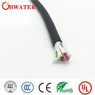 China Custom made 7C × 2 mm2 bare copper stranded PP insulation TPU jacket unshield 80℃ 300V cable for sale