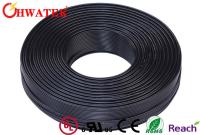 China UL 2464 3F 18AWG Flat Ribbon Cable Unshielded PVC Black 3.5x7.5mm 300V for sale