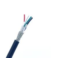 China UL2464 CE 4CX22AWG Shielded PVC Cable 4.8mm OD Bare Copper Industrial Control Wire for sale