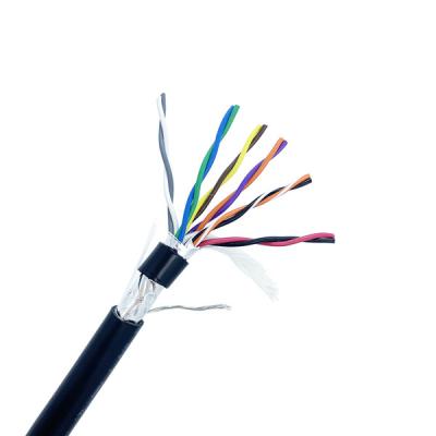 China 300V AWM2464 6Px24AWG Shielded PVC Flexible Control Cable Tinned Copper for sale