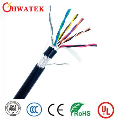 China UL20549 34P 30AWG Tinned Copper Stranded PP Insulation PVC Jacket 30V 80°C Multi-Cores Cable for sale