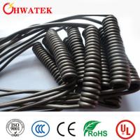 China UL Coiled Spiral Industrial Flexible Cable Retractable 0.32mm2 300V for sale