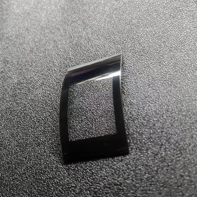 China Black Silkprinting Curved Sapphire Crystal Watch Glass For Wristwatch for sale
