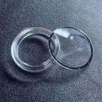China Black Metalization Flat Sapphire Optics 7.3mm Thickness Scratch Resistant for sale
