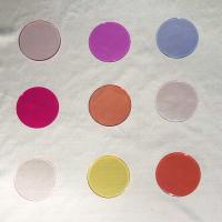 China Colored Round Plain Sapphire Crystal Glass For Jewelry Watch Ruby for sale