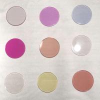 China Colored Round Plain Sapphire Crystal Glass For Jewelry Watch Ruby for sale