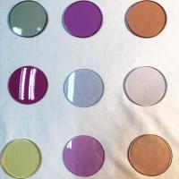 China Colored Round Plain Sapphire Crystal Glass For Jewelry Watch Ruby for sale