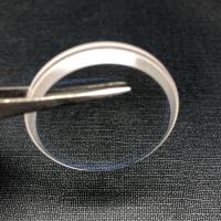 China 40mm Grooving Flat Blue AR Sapphire Crystal Watch Glass Wristwatch parts for sale