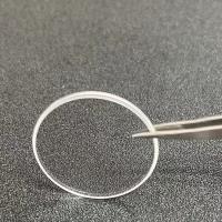 China Laser Cutting Round Plain Convex Sapphire Crystal Watch Glass for sale