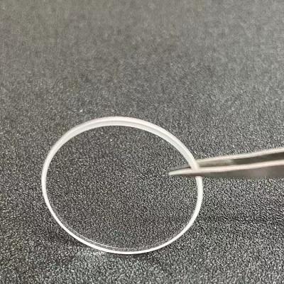 China Laser Cutting Round Plain Convex Sapphire Crystal Watch Glass for sale
