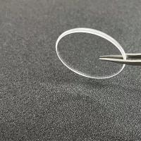 China Scratch Proof 0.1 - 0.5mm Bevel Clear Sapphire Crystal Watch Glass H9 for sale