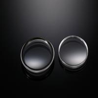 China 0.1 - 0.5mm Bevel Transparent Top Hat Sapphire Watch Glass for sale