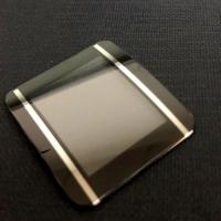 China Golden Silkprinting Double Cylinder Sapphire Crystal Lens Cover For Watch for sale