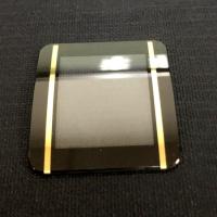 China Golden Silkprinting Double Cylinder Sapphire Crystal Lens Cover For Watch for sale