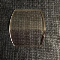 China Golden Silkprinting Double Cylinder Sapphire Crystal Lens Cover For Watch for sale