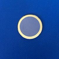 China Golden Silkprinting Double Cylinder Sapphire Crystal Lens Cover For Watch for sale