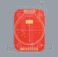 China 1.28 Inch SPI Display Module TFT LCD Display Module GC9A01 Round Display 240x240 for sale