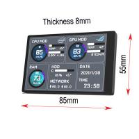 China 3.5 Inch USB Secondary Monitor IPS Secondary Pc Monitor CPU RAM HDD 320x480 for sale