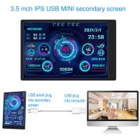 China 3.5 Inch USB Secondary Monitor IPS Secondary Pc Monitor CPU RAM HDD 320x480 for sale