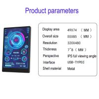China 3.5 Inch USB Secondary Monitor IPS Secondary Pc Monitor CPU RAM HDD 320x480 for sale