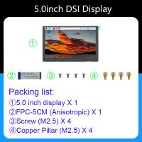China 5.0 Inch Raspberry Pi Module 800*480 MIPI IPS TFT DSI Multi Touch LCD Module for sale