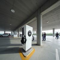 China 120kW OCPP Smart DC EV Fast Charger with Dual Connector CCS2 CHAdeMO for Electric Vehicles for sale