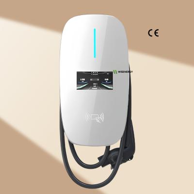 China 7kW Output Power Tesla Compatible Wall Mounted EV Charging Station for Electric Car Charger for sale