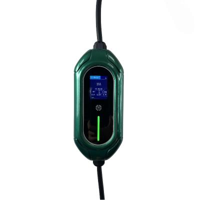 China Portable 7kW Adjustable Current EV Charger with OCPP1.6J Integration and 5M Gun Barrel Length for Electric Cars for sale