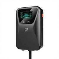 China 22kW Smart EVSE Wall Mount Charger with Interchangeable Adapters and RFID Card System for Home and Office for sale