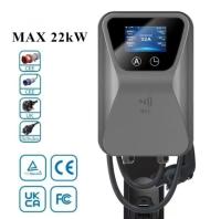 China 22kW Fast Charging Wall-mounted EV Charging Station with 4G Remote Technology and Type 2 GB/T 32A Interface for sale