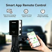 China 44kW Dual-Port AC EV Charger with Smart Load Balancing and Type 2/GBT Interface for Commercial Use for sale