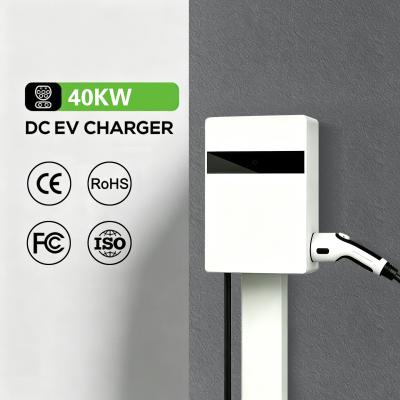 China 40KW Output Power EV Charger with Dual Guns and GBT CCS2 Interface for DC Fast Charging Station for sale