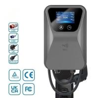 China 22kW Fast Charging EV Charger with Universal Interchangeable Plugs and Smart Security NFC/RFID for sale