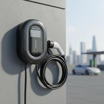 China Smart 7kW Type 2 EV Charger Wallbox for Home and Commercial Use with OCPP 1.6J Compliance for sale