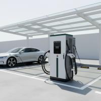 China 240kW Output Power DC Charging Station with Dual Gun Design and Weatherproof IP55 for Commercial EV Power Unit for sale