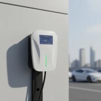 China Compact 7 kW GB CE Certified EV Charger with OCPP RFID Mobile App Control and 5M Cable for sale