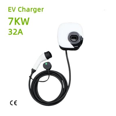 China 7kW Output Power Adjustable Current RFID Smart Control EV Charging Station for Electric Car for sale
