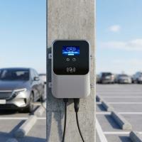 China 22kW Ultra-Fast EV Charging Station with Interactive LCD Touch Screen and Rugged Weatherproof Design for sale
