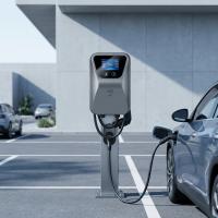 China 22kW Fast Charging EV Charger with Universal Interchangeable Plugs and Smart Security NFC/RFID for sale