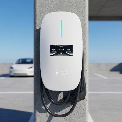 China New 7kW 32A Wall-Mounted EV Charger Electric Vehicle Charging Pole with GBT Interface for sale